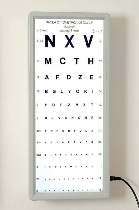OmniPrax - GIMA, prosvětlený optotyp, 3 m, MONOYER